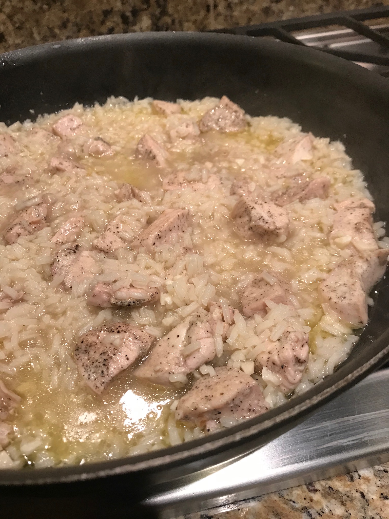 Creamy Garlic Chicken and Rice – Flora's Kitchen