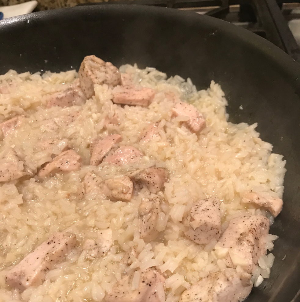 Creamy Garlic Chicken and Rice – Flora's Kitchen